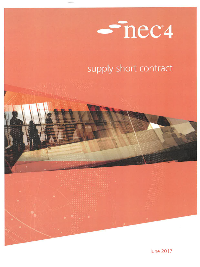 NEC4 - Supply short contract (1) | PDF