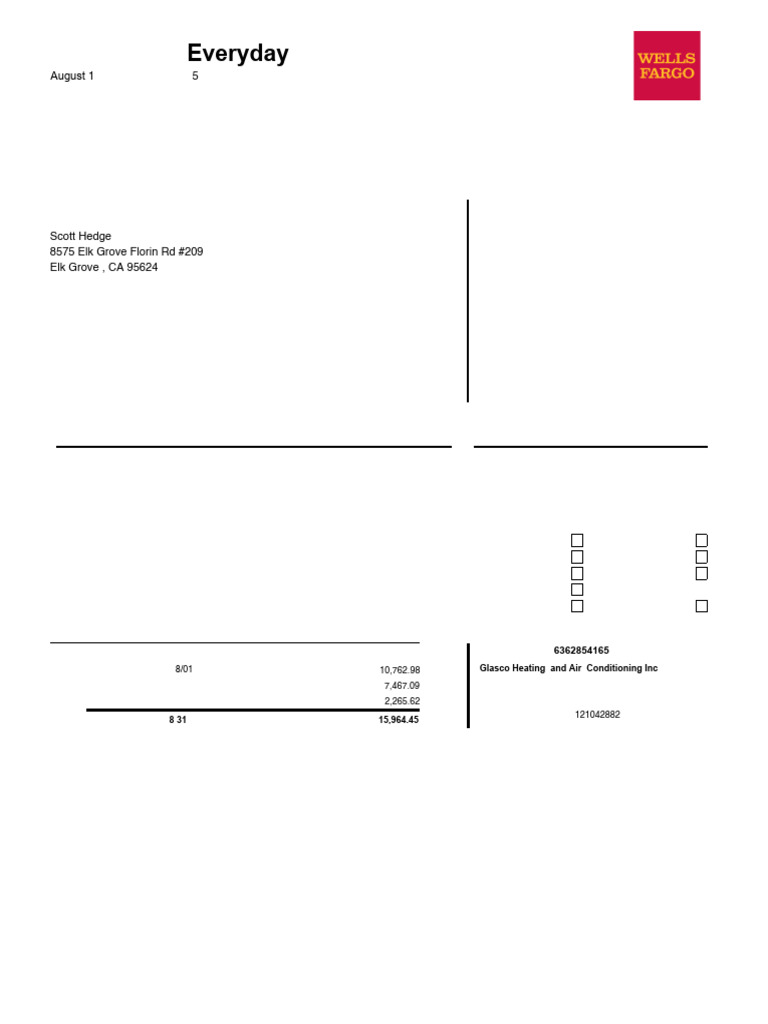 S.august | PDF | Overdraft | Fee