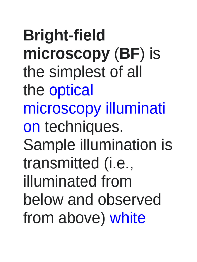 Bright | PDF | Microscope | Staining