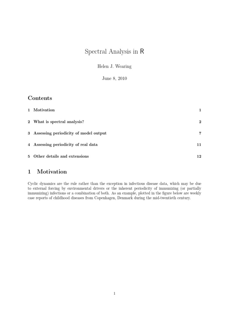 Spectral | PDF | Spectral Density | Time Series