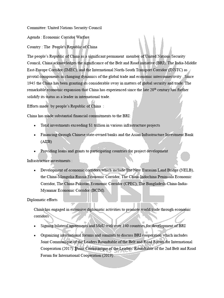 Position Papaer Final (1) UNSC | PDF | Global Politics | International ...