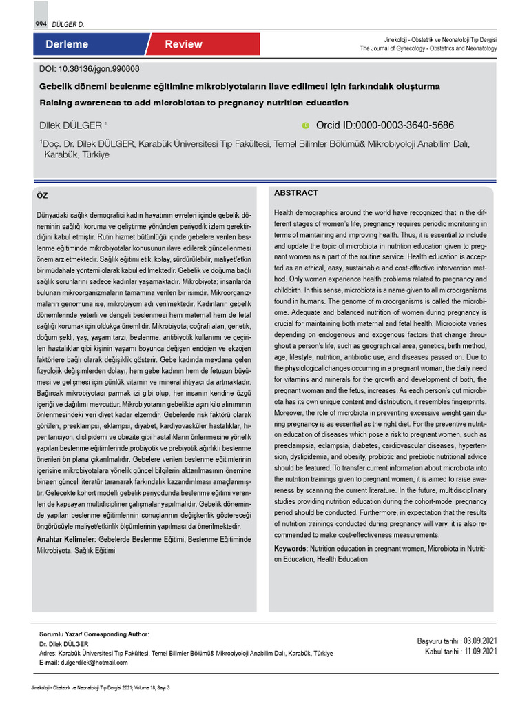 10 38136-Jgon 990808-1956177 | PDF | Pregnancy | Microbiota