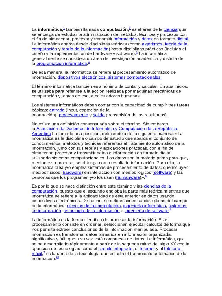 Informatica Def Apuntes | PDF | Informática | Tecnologías de la información