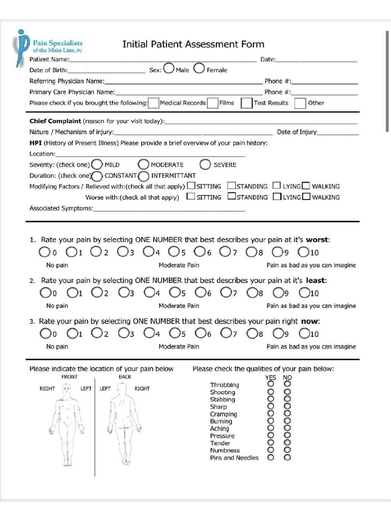 Individual treatment record form | PDF