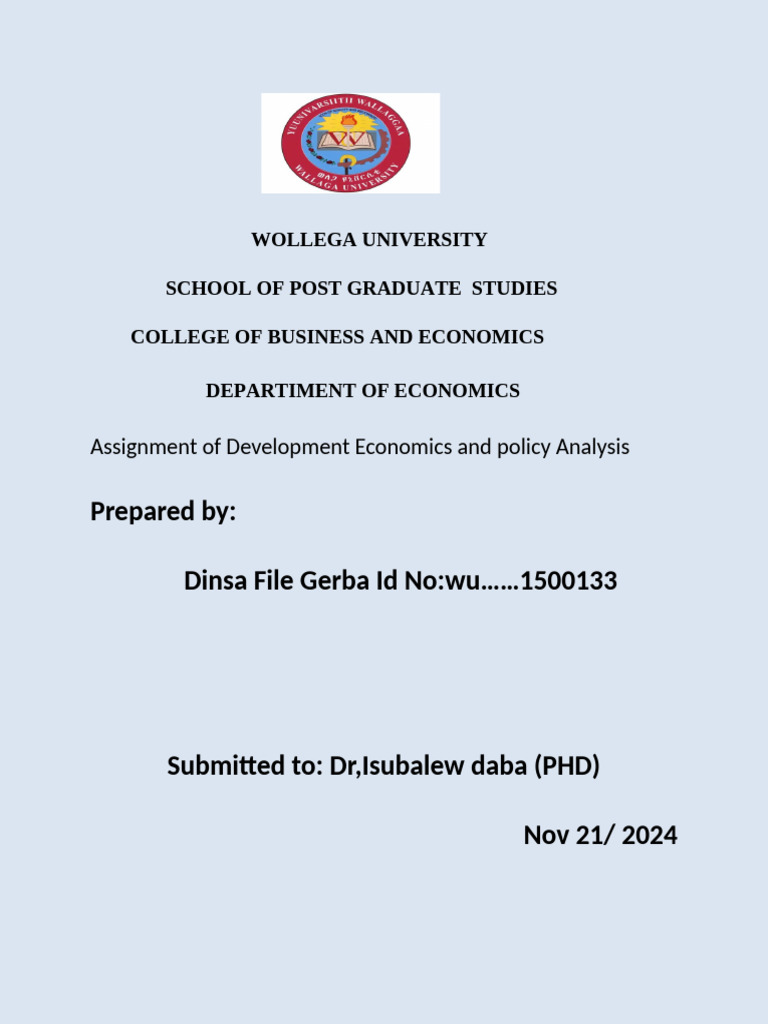 Dinsa GROUP Assagment Dr,,Isubalew Daba. | PDF | Sustainability ...