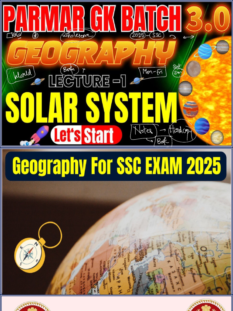 Solar System (Parmar GK Batch 3.0) (PDF - Io) | PDF