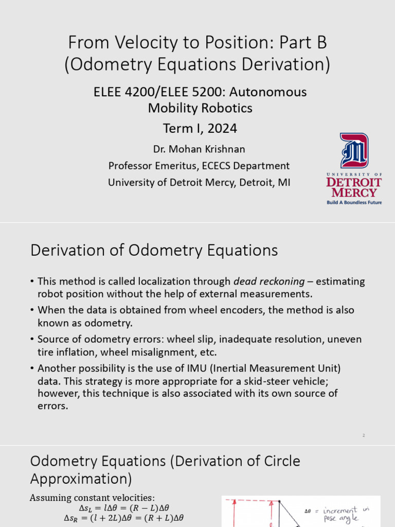 4. From Velocity to Position Part B(1) | PDF | Applied And ...