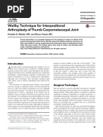 Mini Tightrope CMC Fixation | PDF | Thumb | Musculoskeletal System