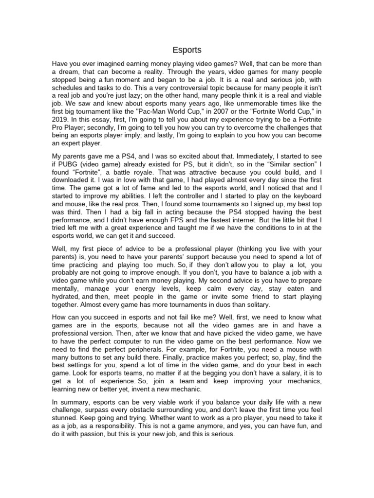 Esports | PDF