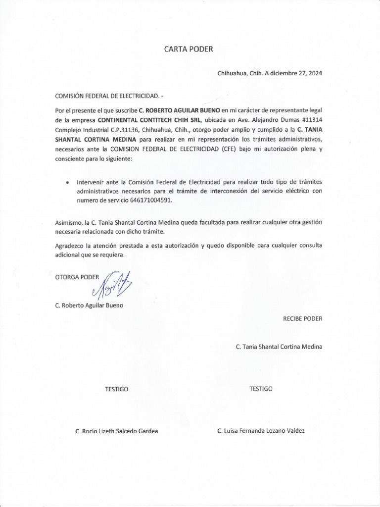 Documentos Tramites CFE | PDF