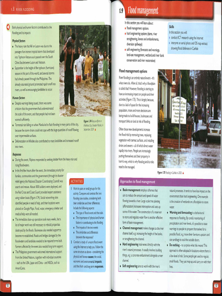 flood management AQAA TEXTBOOK HANDOUT | PDF