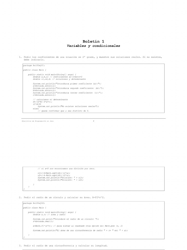 Alg c1 Tarea1 | PDF | Java (lenguaje de programación) | Desarrollo de software