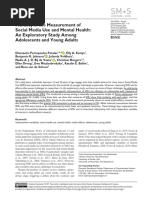Social Media Use Scale (SMUS) | PDF | Career & Growth | Social Science