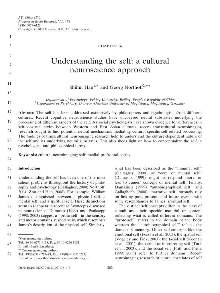 Understanding The Self (Article Review) | PDF | Self | Cingulate Cortex