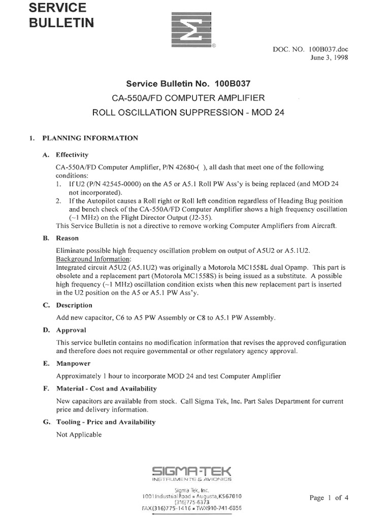 Ca 550 FD SB | PDF