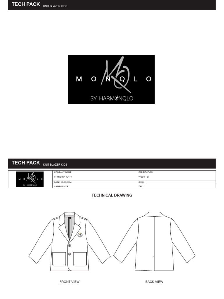 12414 BLAZER | PDF | Knitting | Embroidery