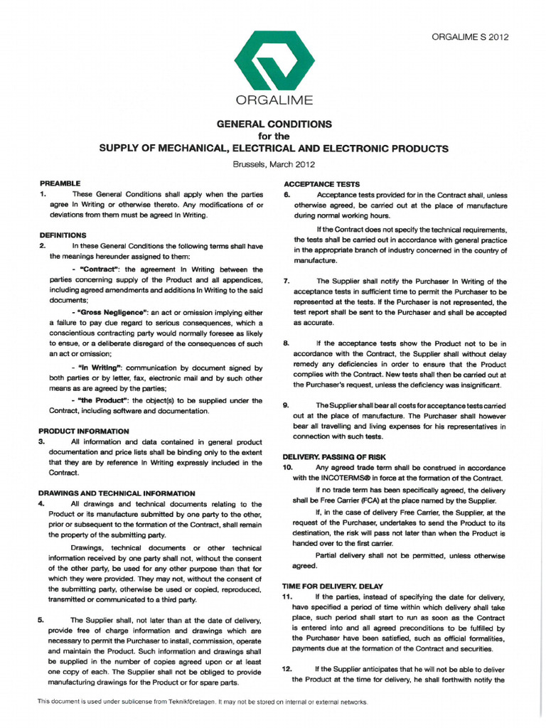 Orgalime_S2012 and addendum_GDPR | PDF | Justice | Crime & Violence