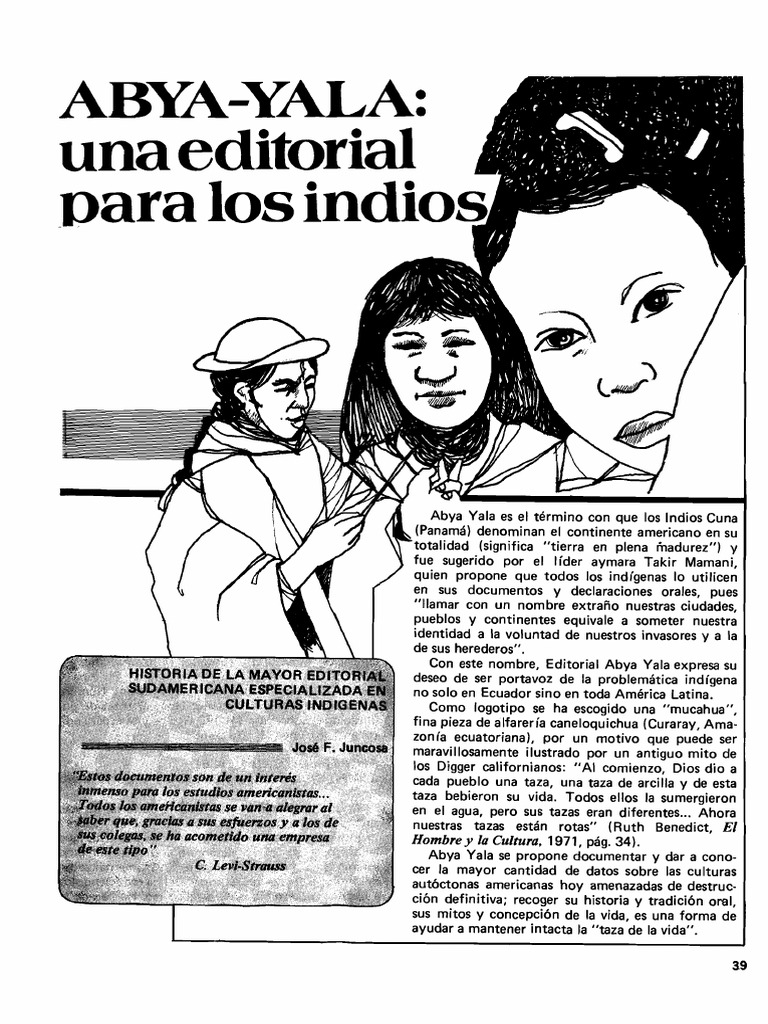 Abya Yala una editorial para los indios | PDF | Ecuador | Los Estados Unidos