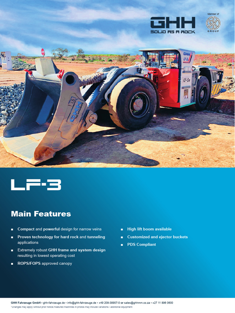 GHH LF 3 Spec Sheet LD EN | PDF | Axle | Motor Vehicle