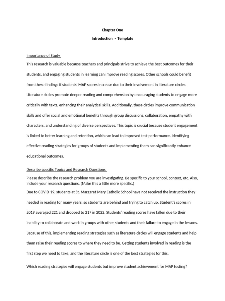 Chapter One - Introduction | PDF | Reading Comprehension | Behavior Modification