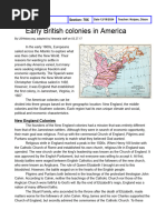 AP US History: Colonial Comparison Chart | PDF | Southern United States ...