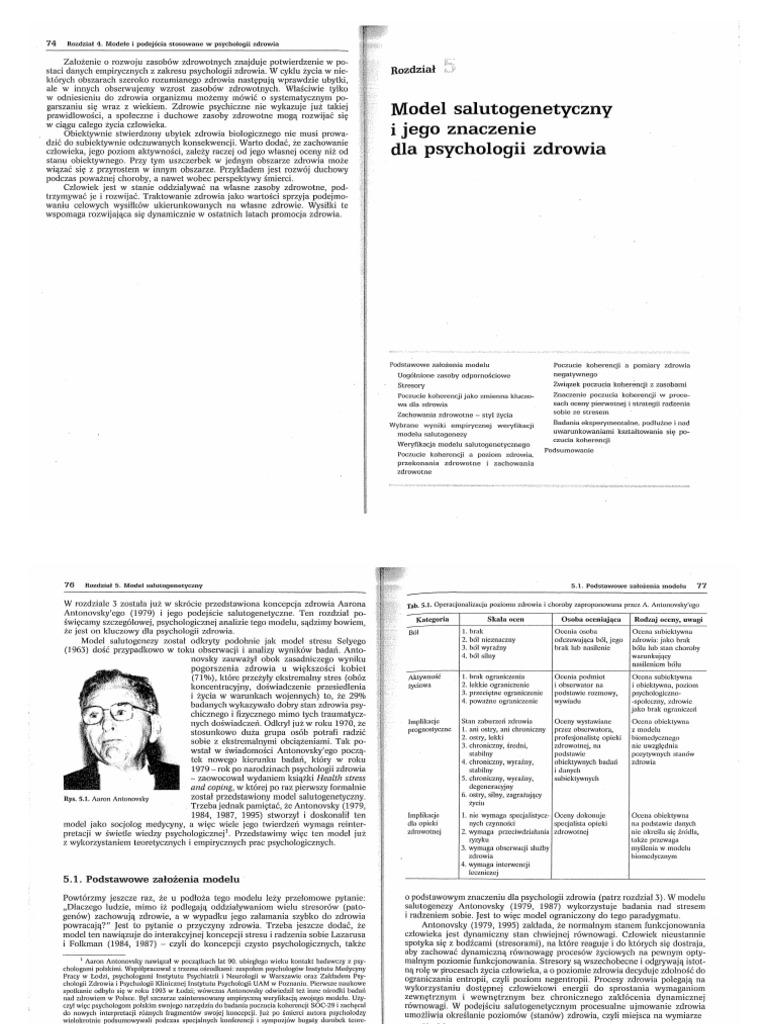 koncepcja salutogenezy antonovskyego (1) (1) | PDF