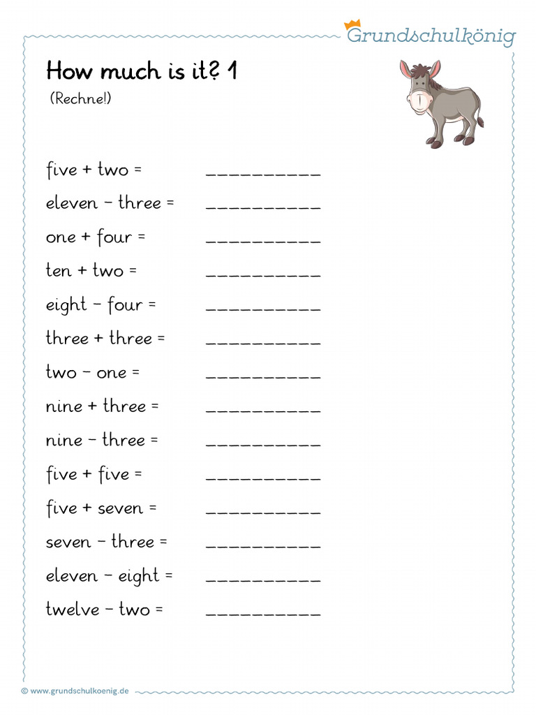 Basic Math Practice for Kids | PDF