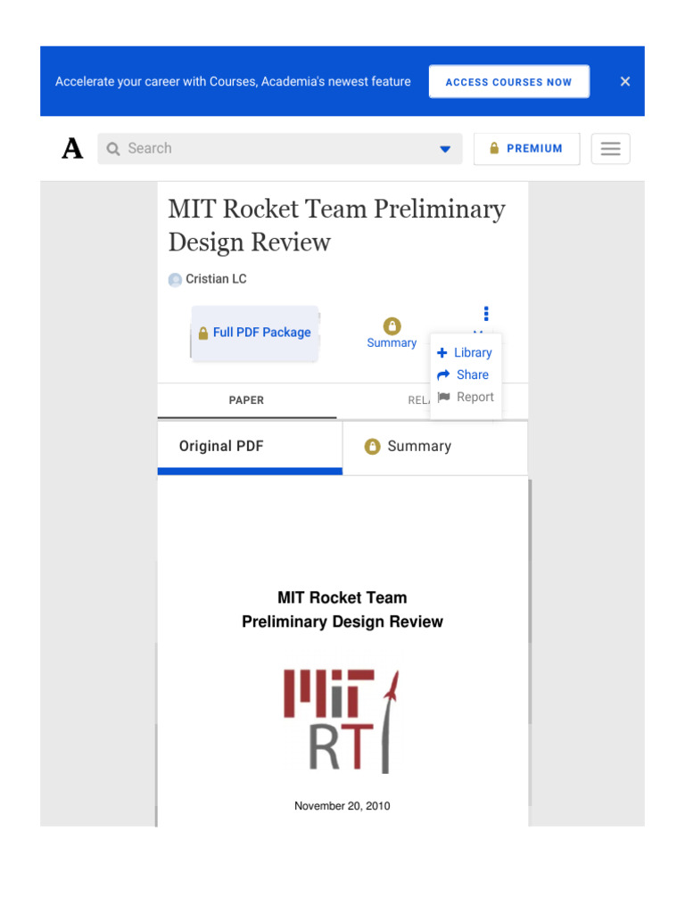 (1) (PDF) MIT Rocket Team Preliminary Design Review | Cristian LC ...