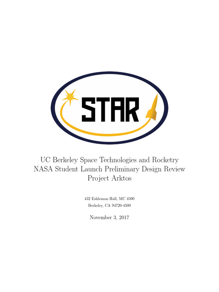 2018 PDR Report | PDF | Rocket | Drag (Physics)