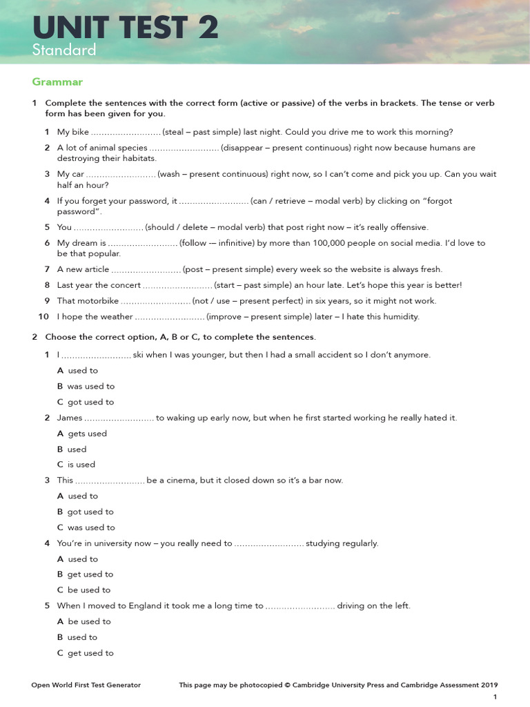 Ow Ut U2s | PDF | Verb | Linguistics