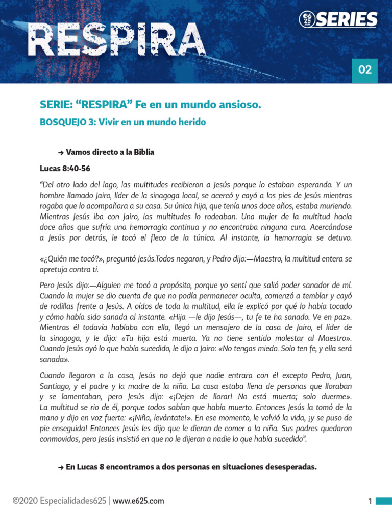 Serie Respira 03 | PDF | Jesús | Ansiedad
