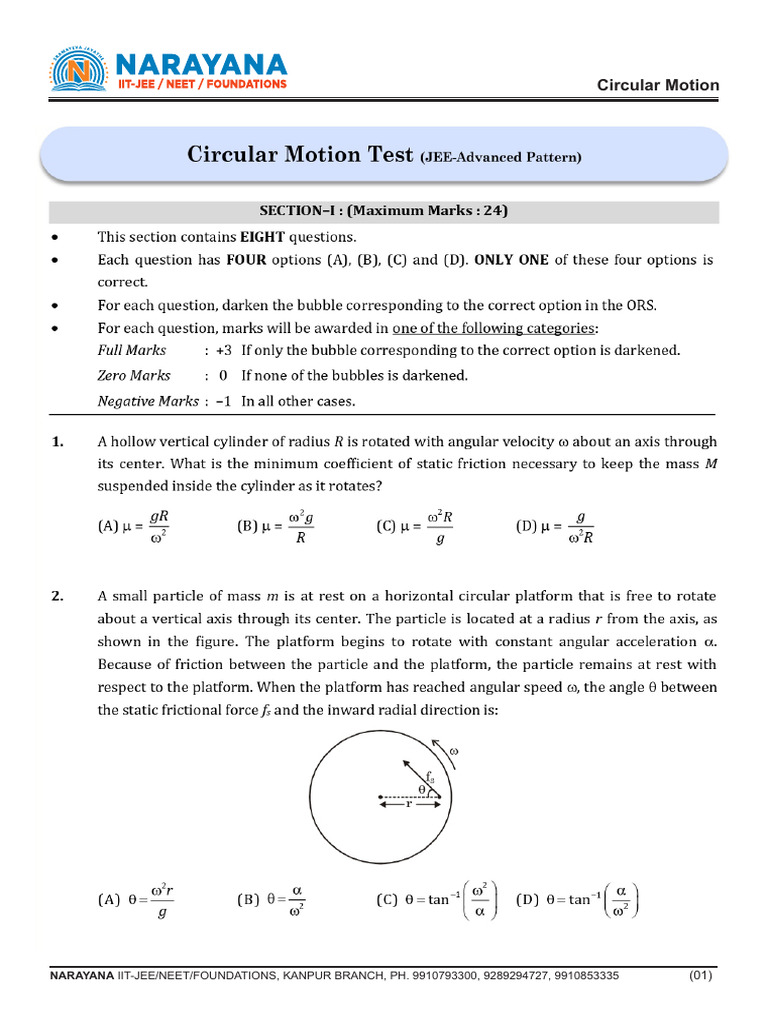 Understanding Circular Motion Concepts | PDF