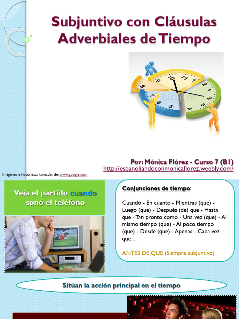 Subjuntivo con claúsulas adverbiales | PDF