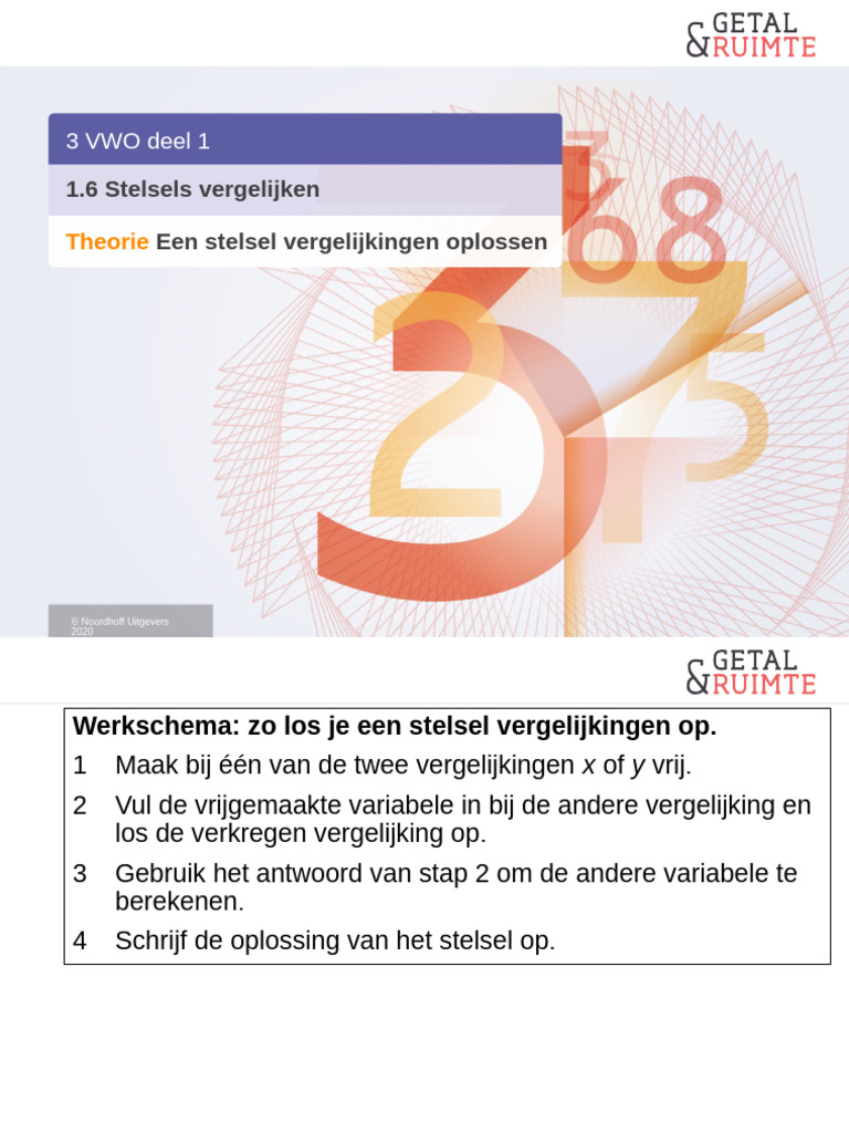 gr12 3v1 h1.6 p35 Een Stelsel Vergelijkingen Oplossen | PDF
