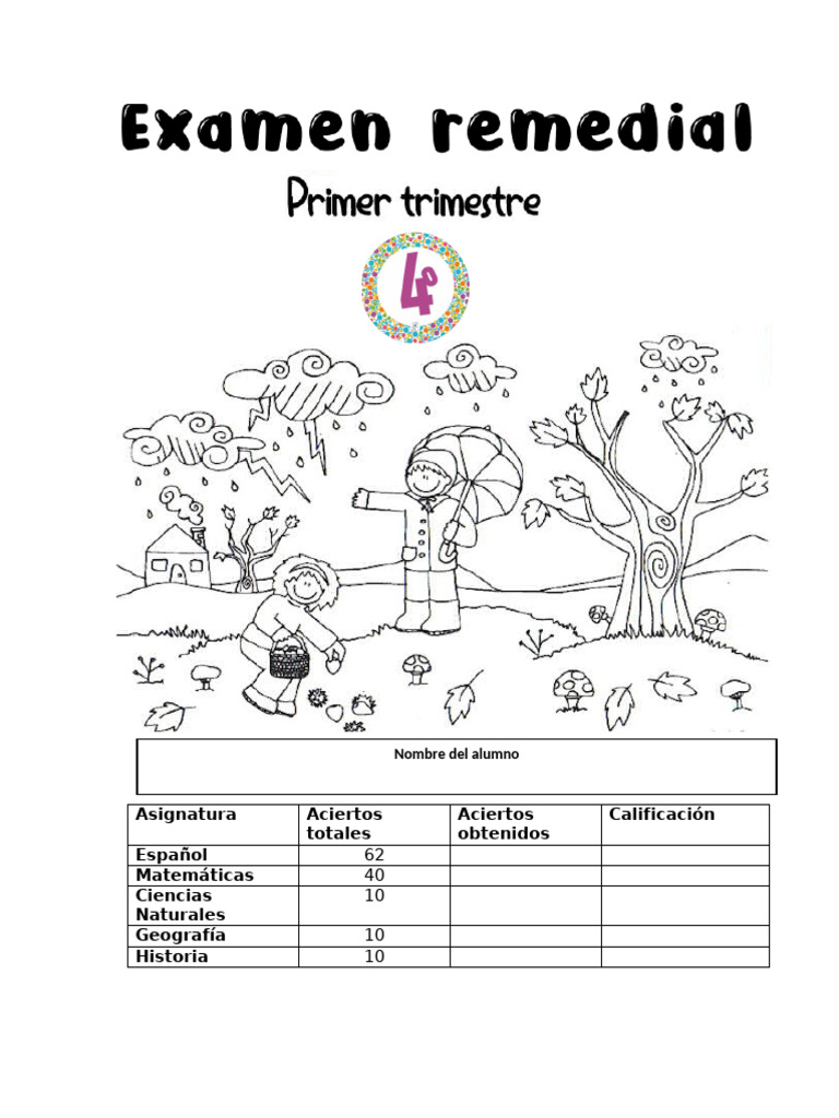 Examen Primer Trimestre | PDF