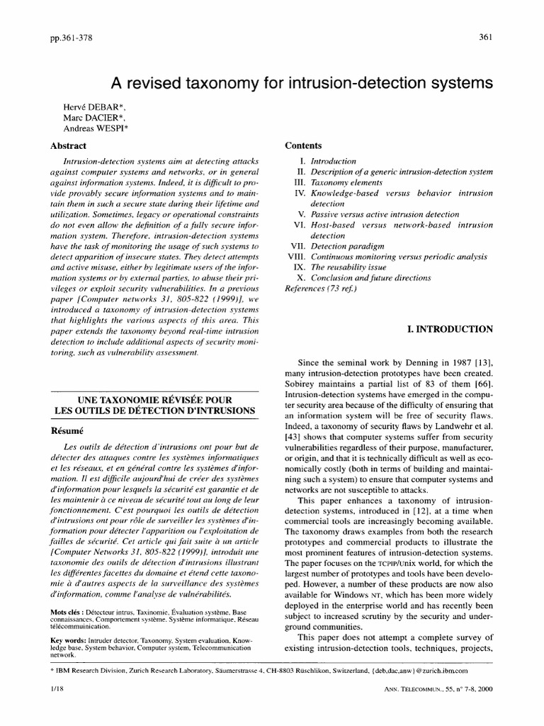 Ids 2000 | PDF | Vulnerability (Computing) | Computing