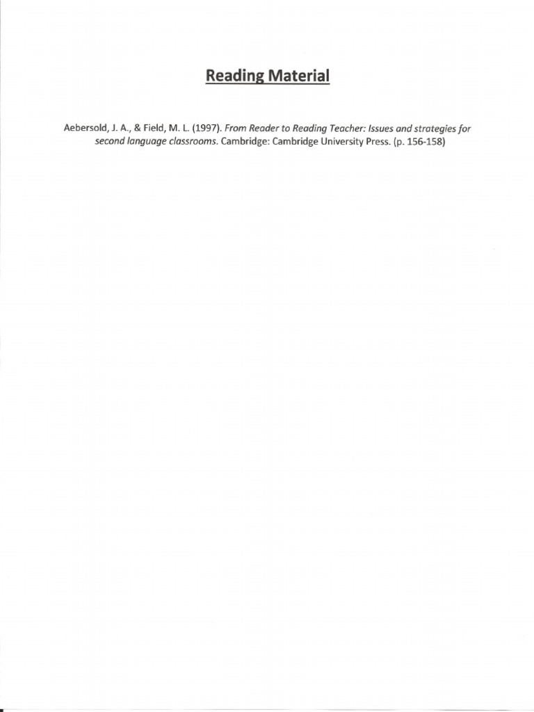 Aebersold & Field P. 156-158 | PDF