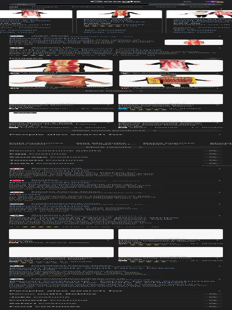 Adult Bacon Costume Options | PDF | Clothing