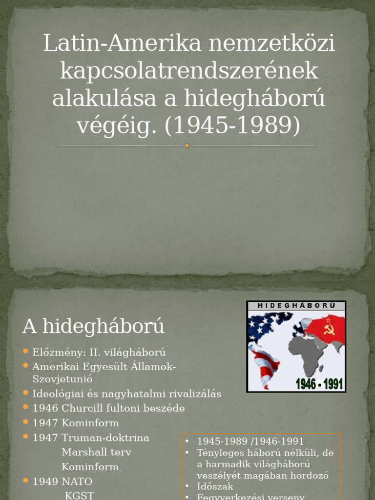 Latin-Amerika Hidegháború | PDF