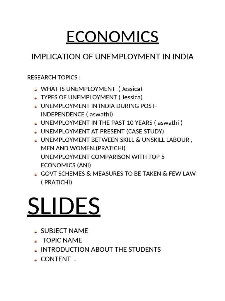 Economics Group | PDF