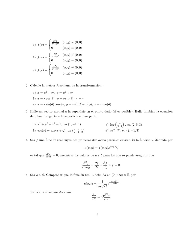 Ejercicios Tema 4 | PDF | Conceptos matemáticos | Cálculo