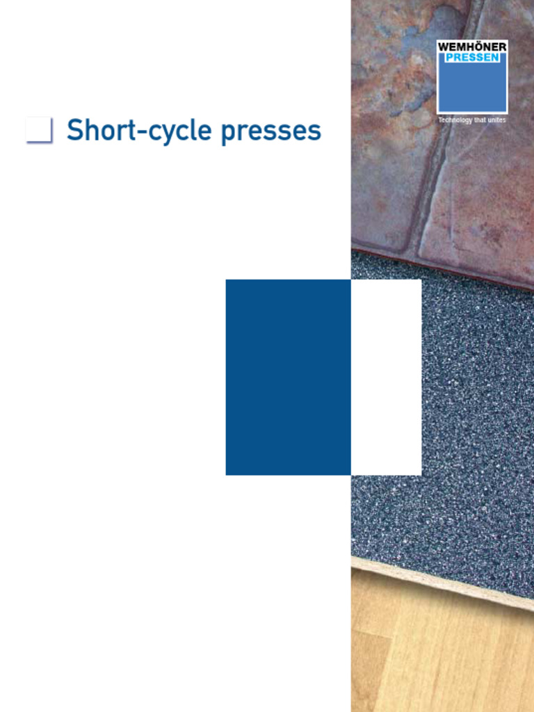 Wem Short Cycle Press en | PDF | Flooring | Materials