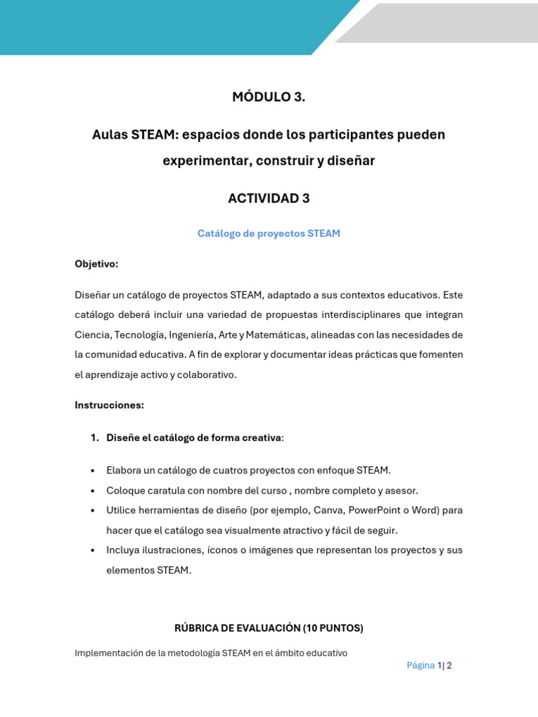 Proyectos STEAM para Educación Activa | PDF | Diseño | Ingeniería