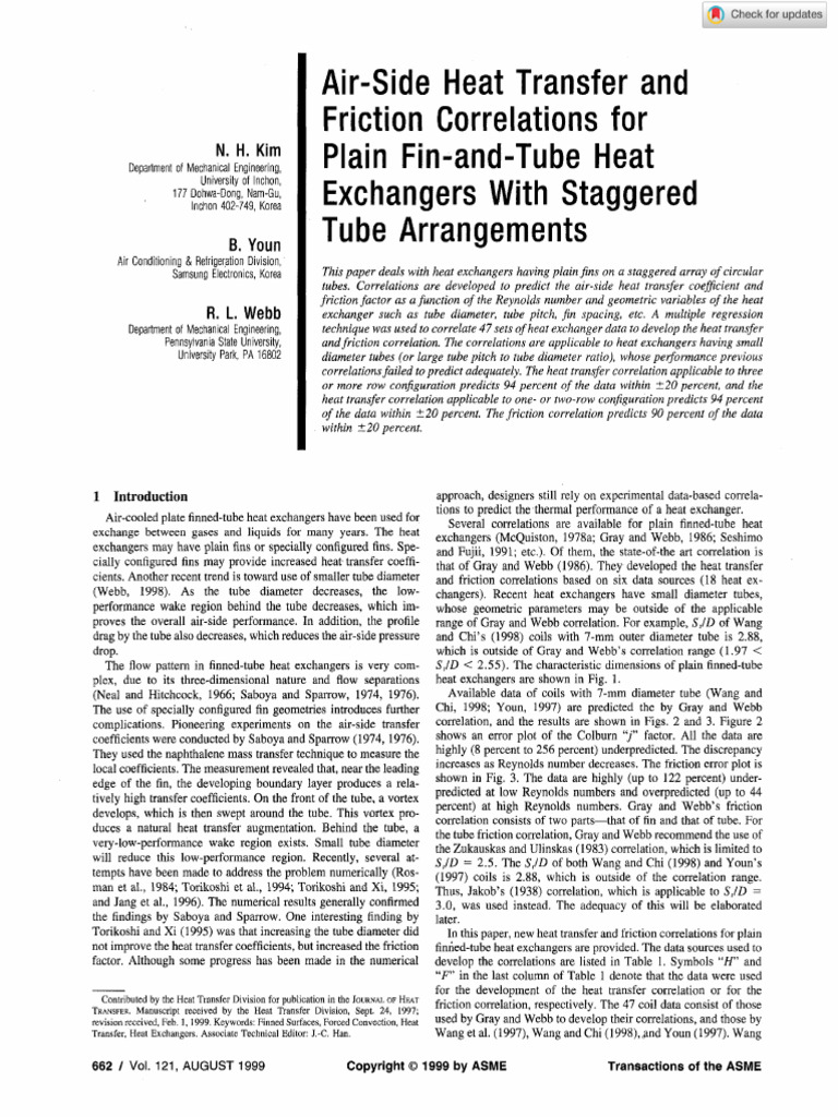 Air-Side Heat Transfer An | PDF | Heat Exchanger | Heat