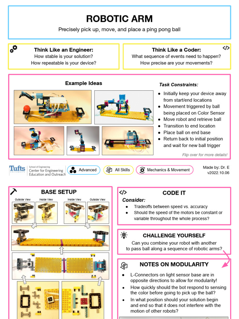 SP Placemat - Project 09 - Robotic Arm | PDF