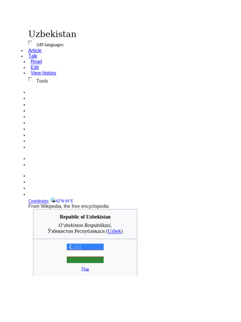Uzbekistan | PDF | Uzbekistan