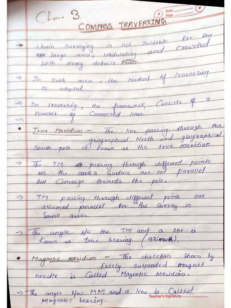 Compass Traversing | PDF