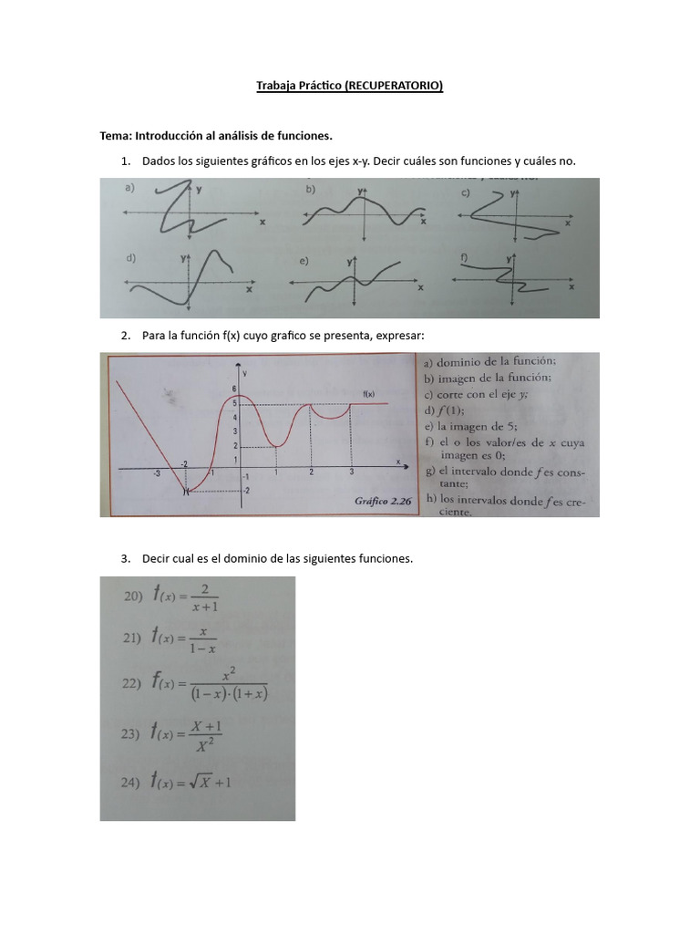 Introduccion A Funciones TP | PDF
