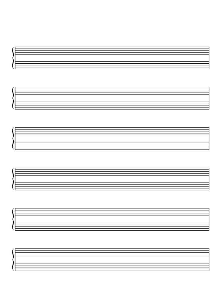 Blank Grand Staff Sheet Music | PDF