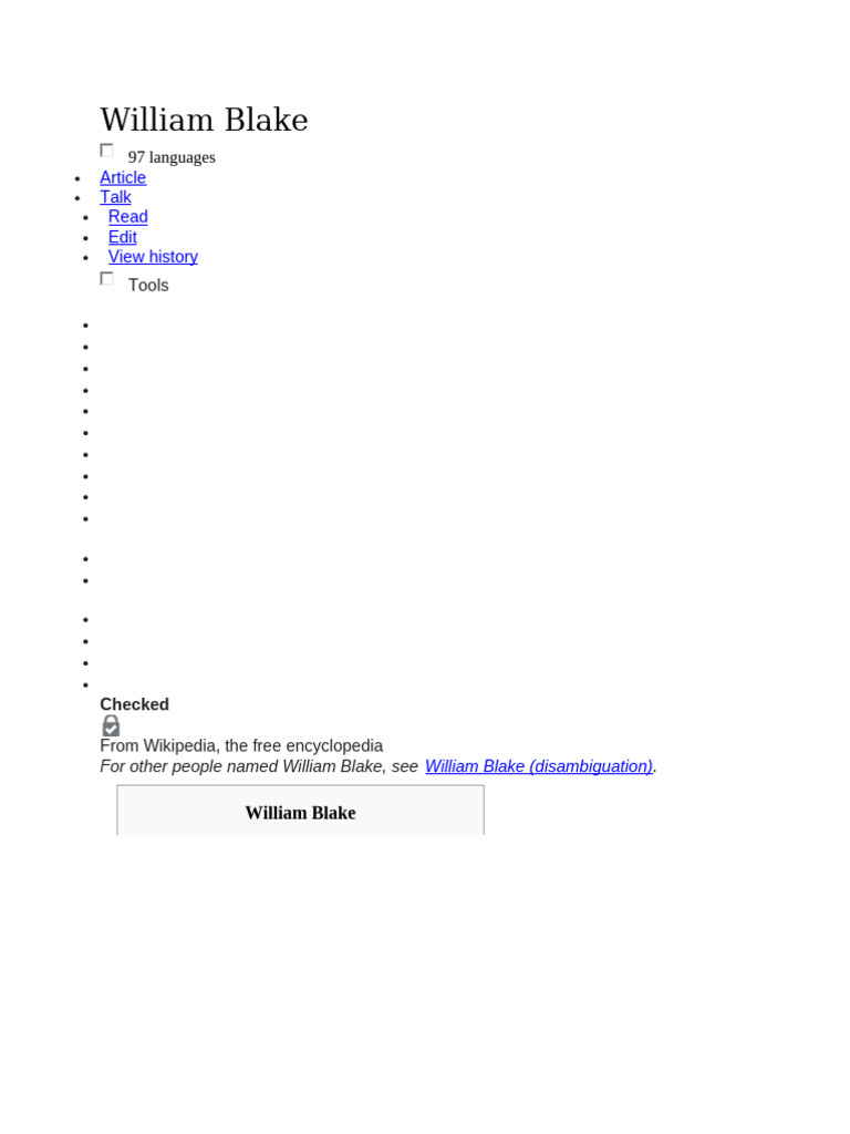 William Blake | PDF | William Blake